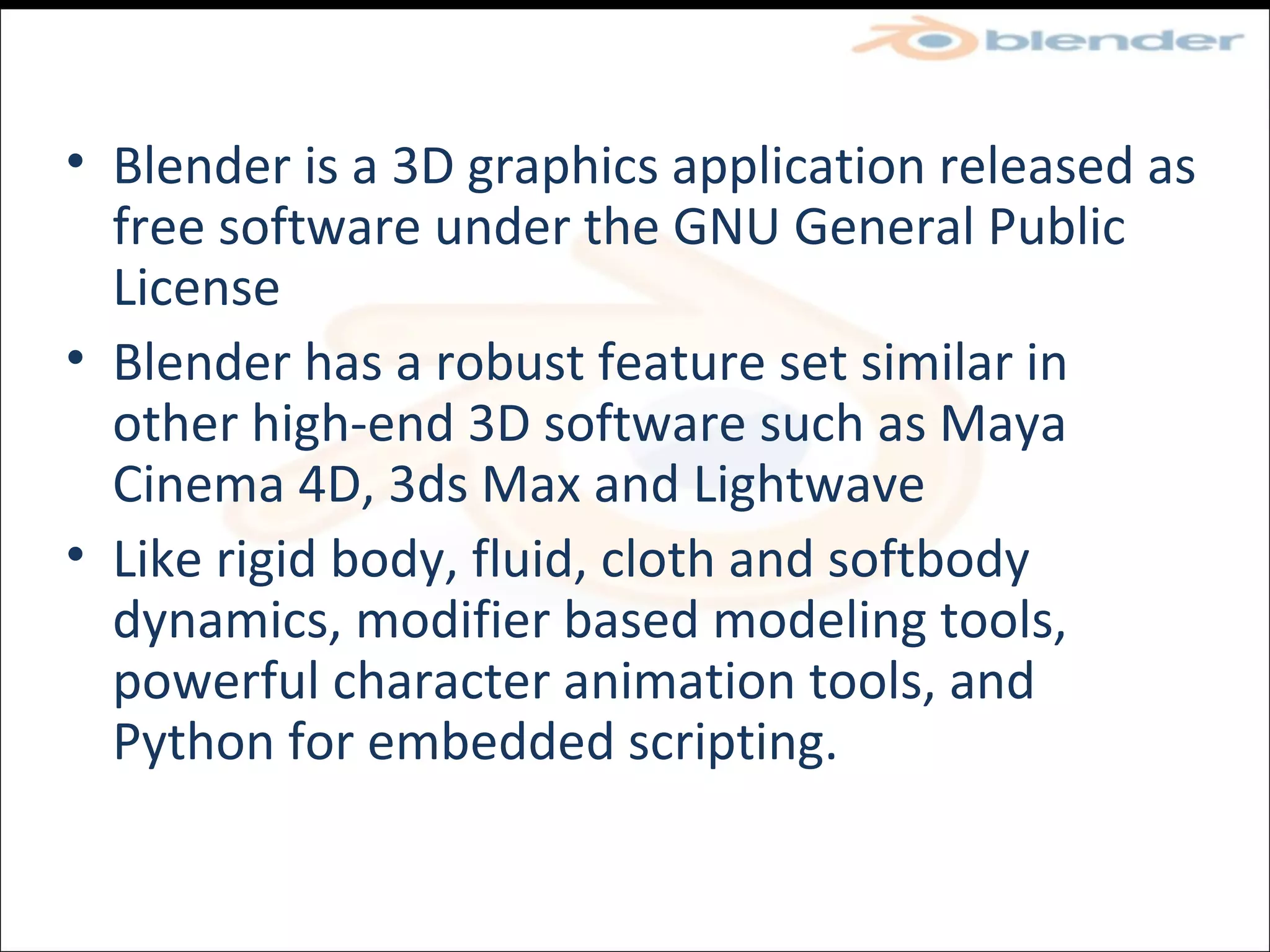 introduction to blender | PPT