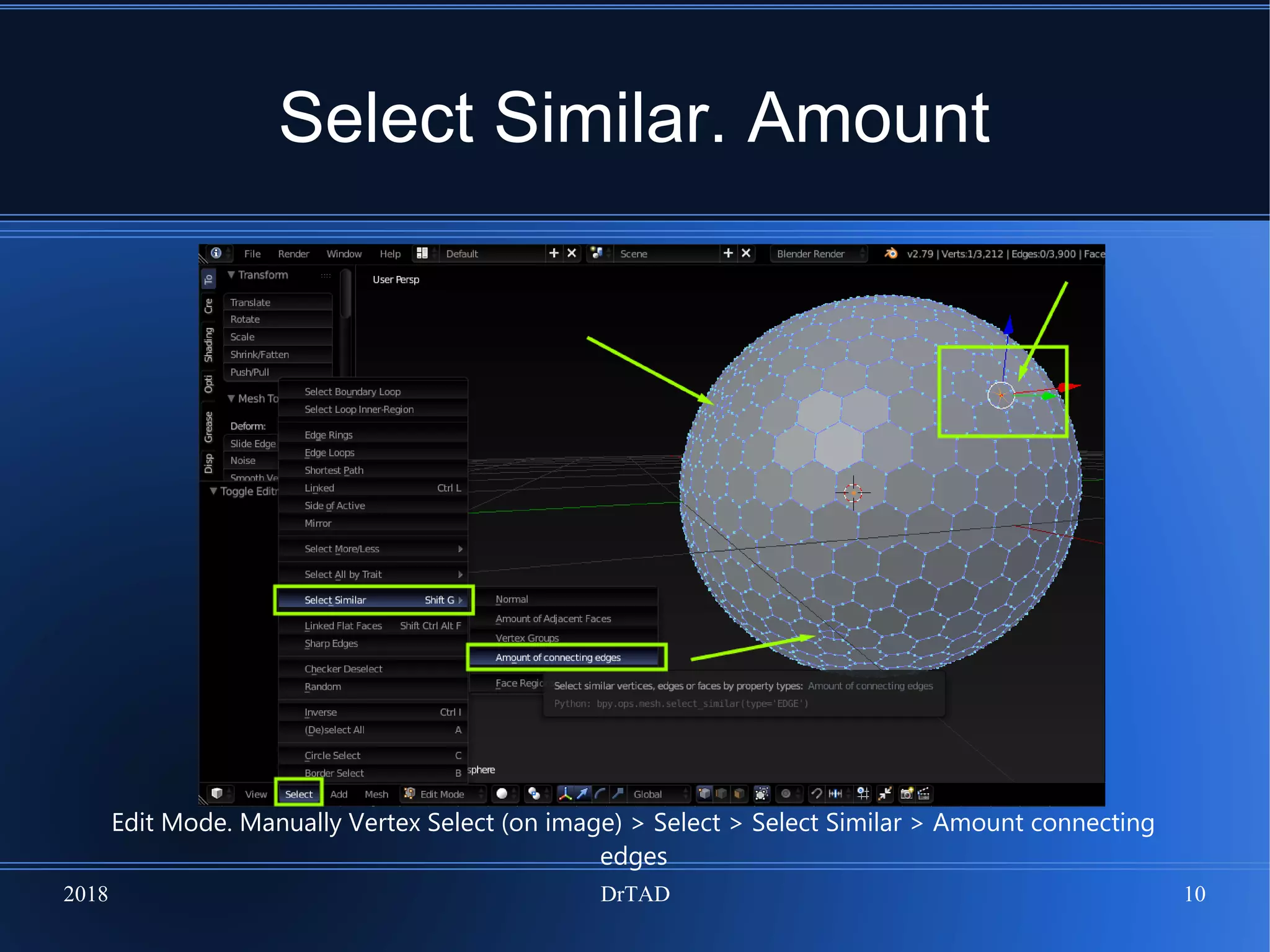Drtad Blender Software Example 4a Modeling Based On Spherical Primitives 3d Golf Ball