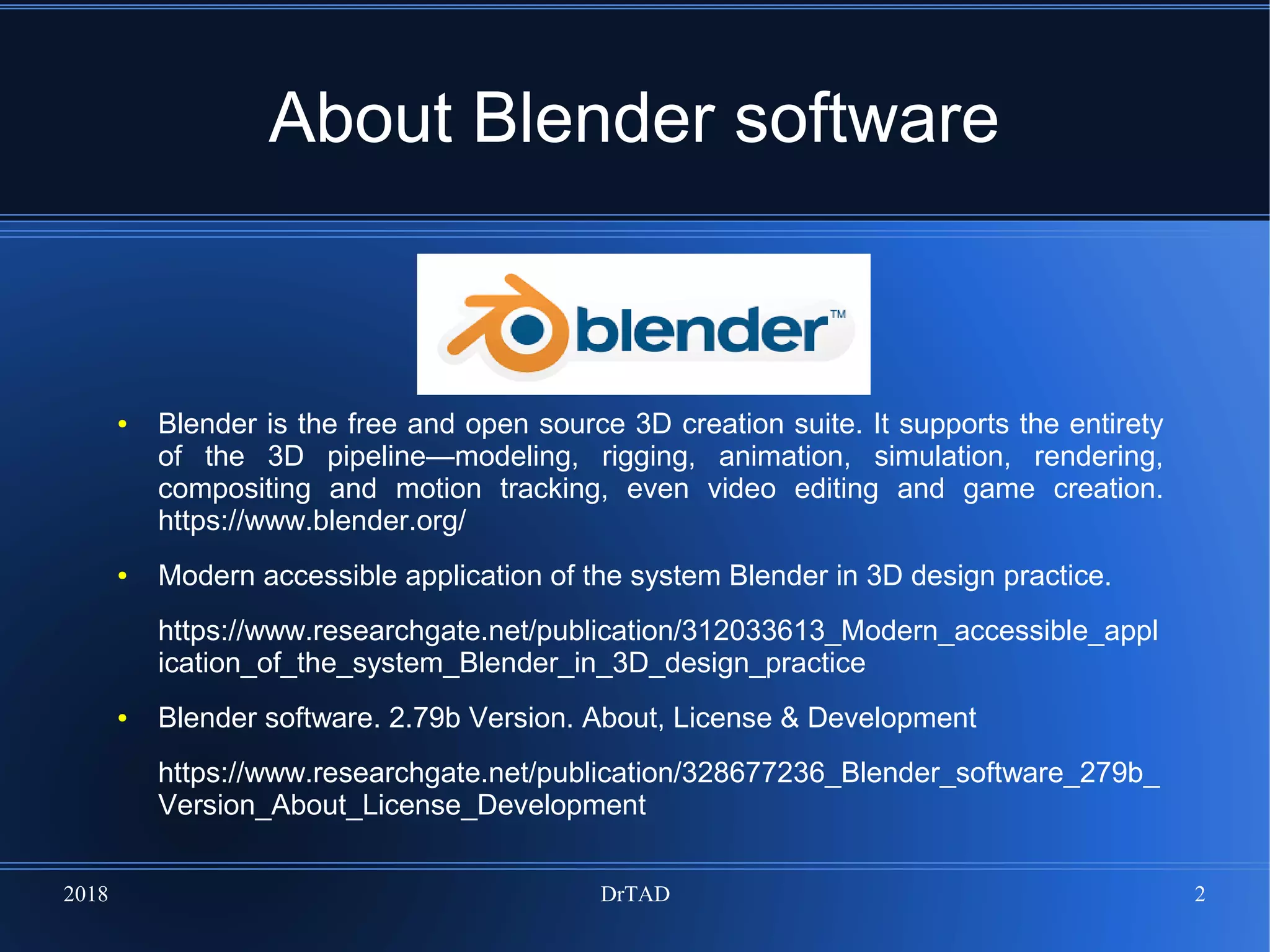 Drtad Blender Software Example 4a Modeling Based On Spherical