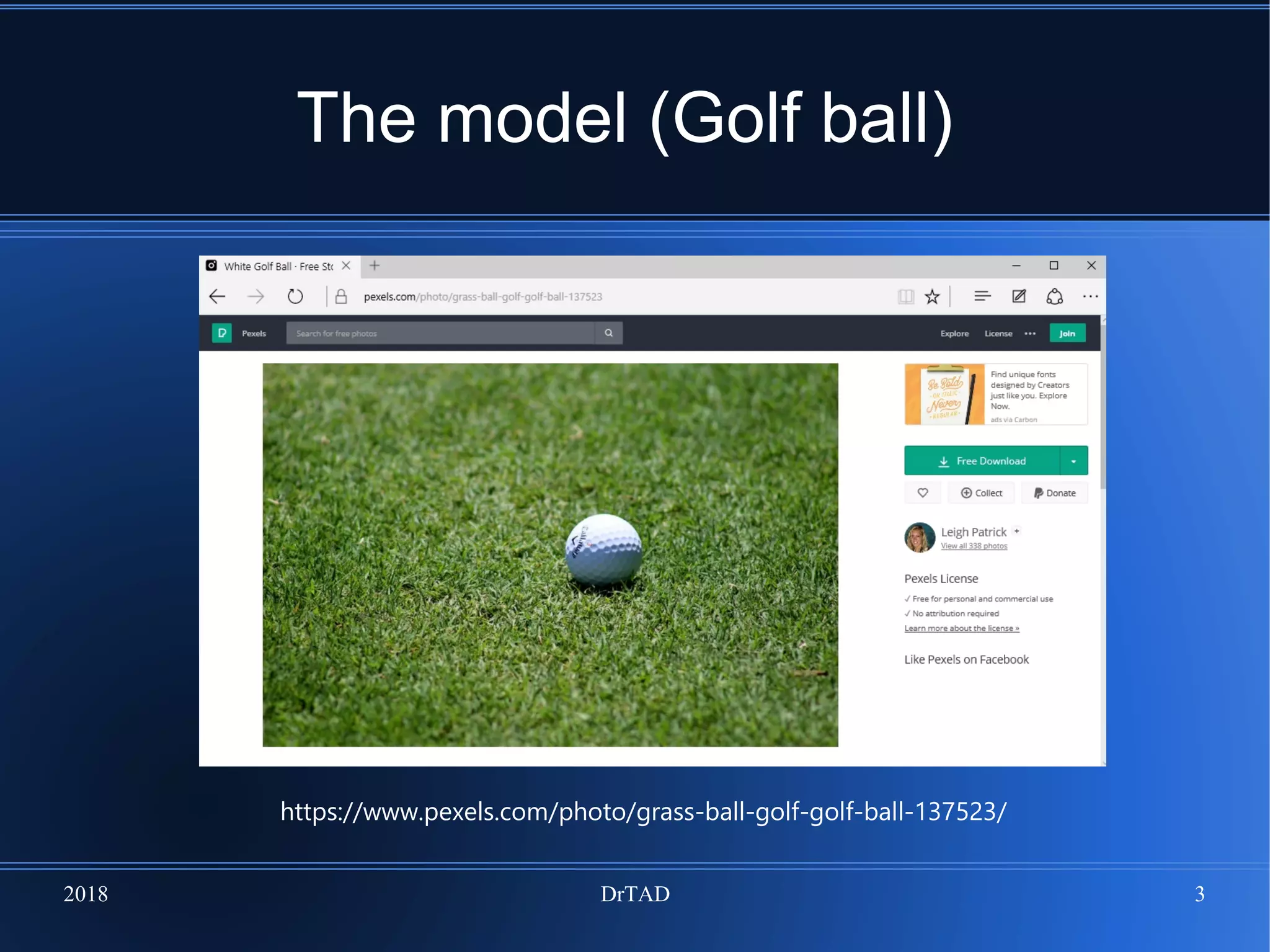 Drtad Blender Software Example 4a Modeling Based On Spherical Primitives 3d Golf Ball