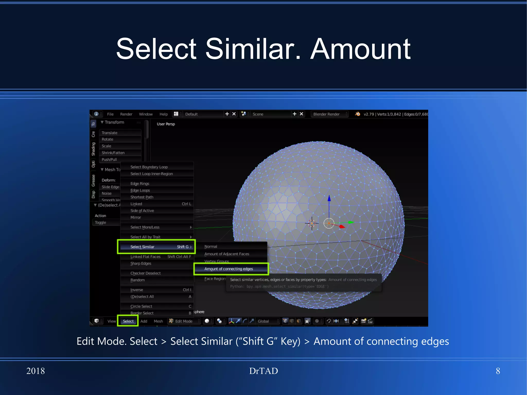 Drtad Blender Software Example 4a Modeling Based On Spherical Primitives 3d Golf Ball