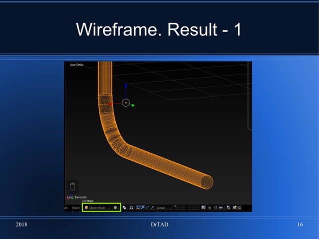 DrTAD Blender software. Example 7a. 3D Modeling of Pipes (Profile). Curves & Bevel. 3D Images as ...