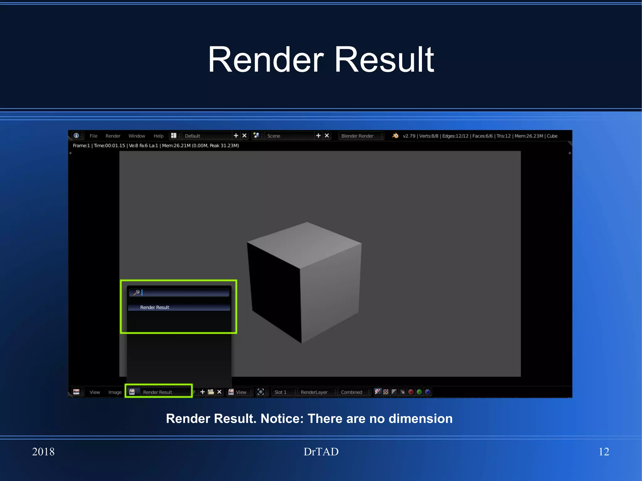 Drtad Blender Software Example 10 Technical Documentation With Measureit Dimensions