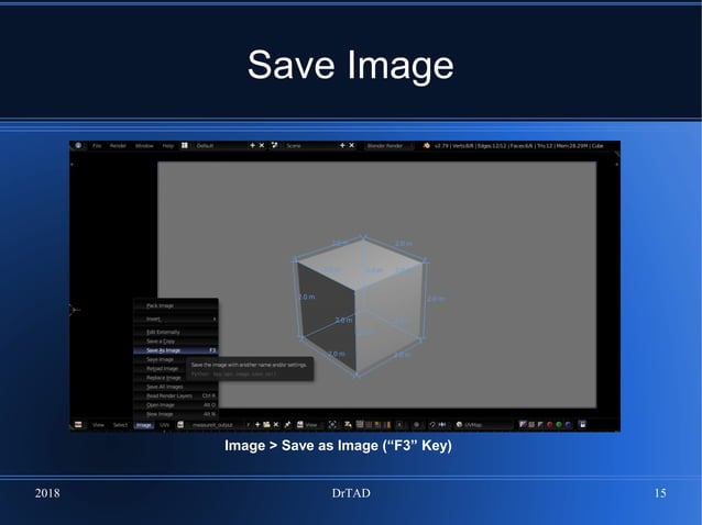 Drtad Blender Software Example 10 Technical Documentation With Measureit Dimensions