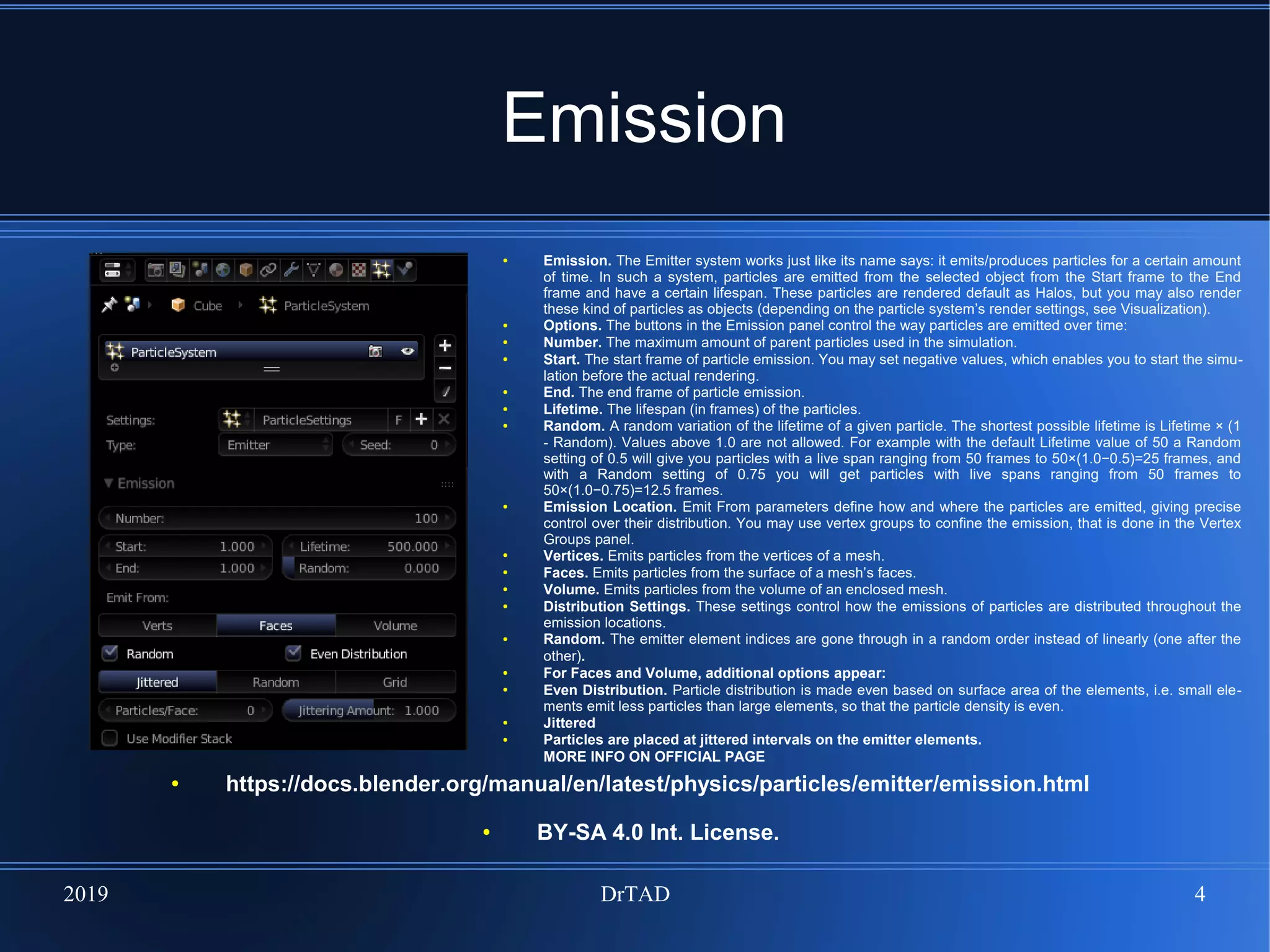 DrTAD Blender software. Particles. Quick Effects – Explode | PPT