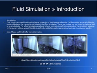 DrTAD Blender software. Physics. Quick Effects – Fluid | PPT
