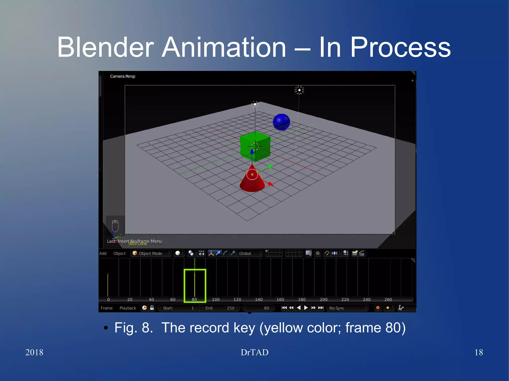 DrTAD Blender Tutorial Animation Basics - Keys - Movement | PPT