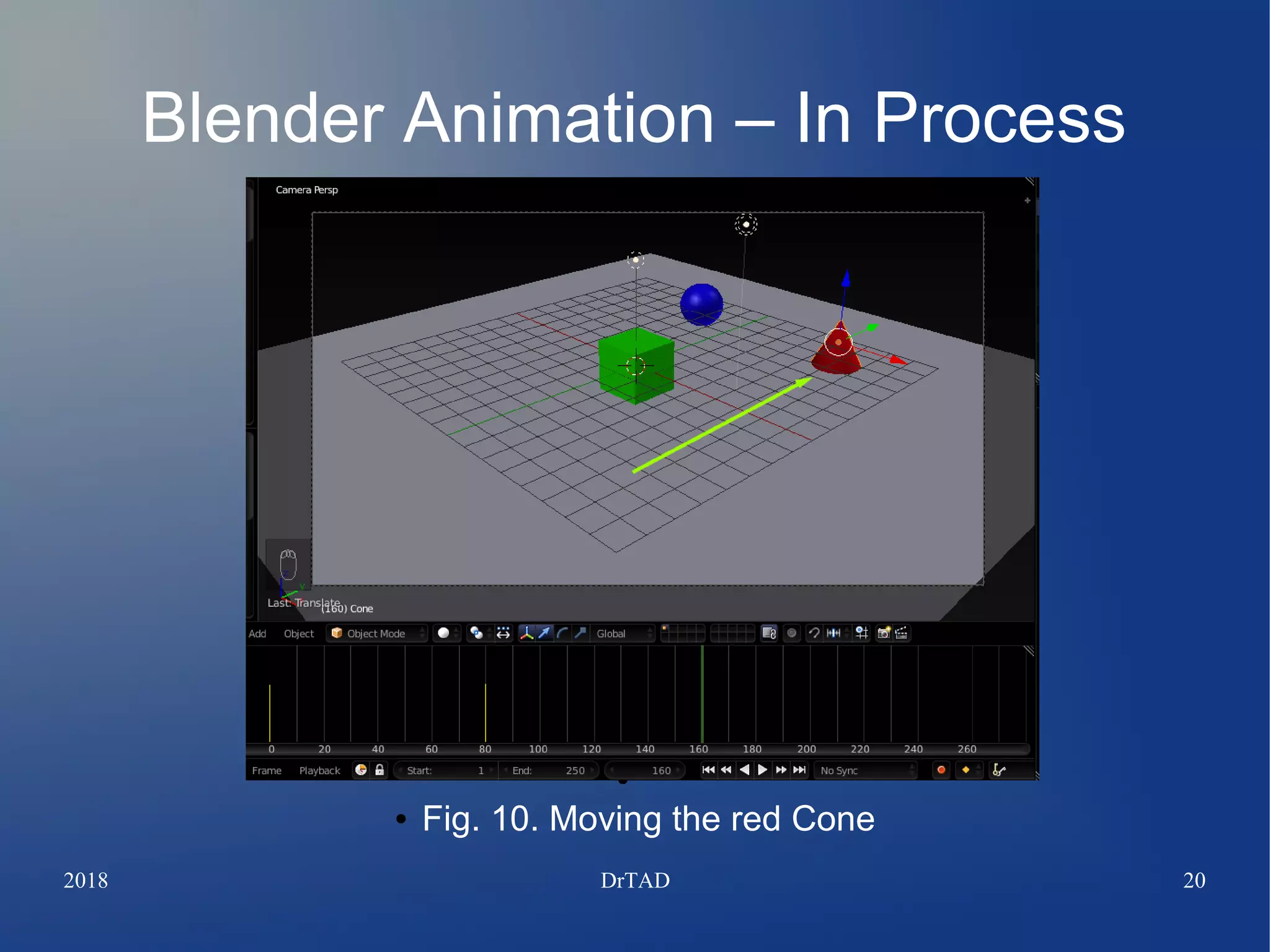 DrTAD Blender Tutorial Animation Basics - Keys - Movement | PPT