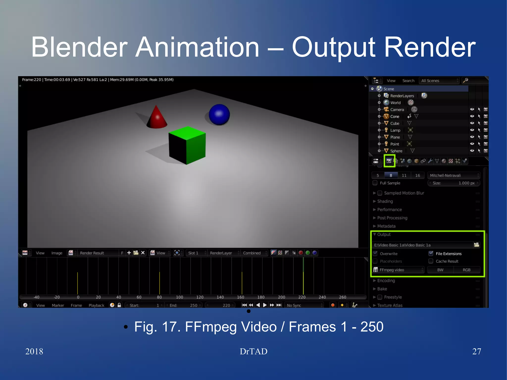 Drtad Blender Tutorial Animation Basics Keys Movement Ppt