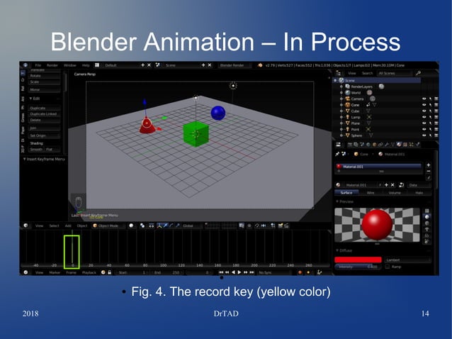 DrTAD Blender Tutorial Animation Basics - Keys - Movement | PPT