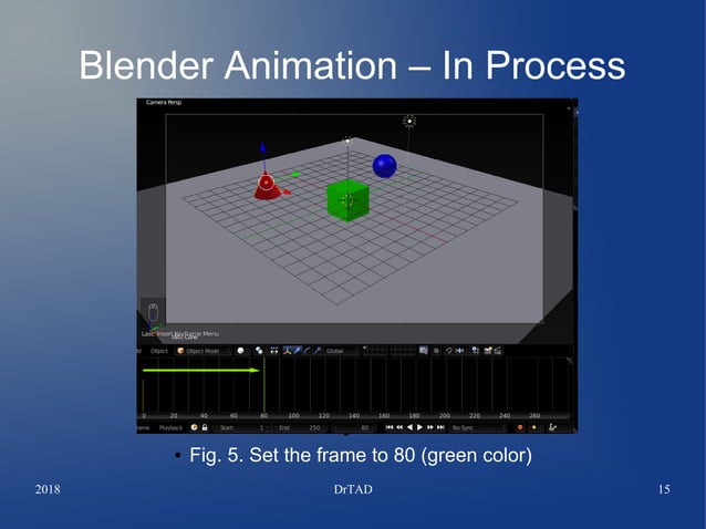 DrTAD Blender Tutorial Animation Basics - Keys - Movement | PPT