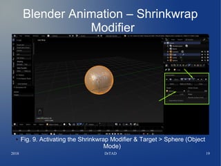 DrTAD Blender Tutorial Animation Basics - Morphing 2 objects with Shrinkwrap Modifier & Shape ...