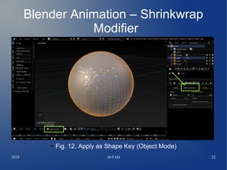 DrTAD Blender Tutorial Animation Basics - Morphing 2 objects with Shrinkwrap Modifier & Shape ...