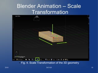 DrTAD Blender Tutorial Animation Basics - Transforming 3D geometry with shape keys | PPT