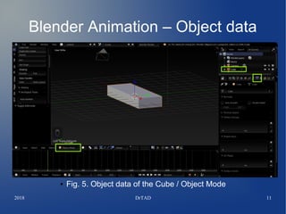 DrTAD Blender Tutorial Animation Basics - Transforming 3D geometry with shape keys | PPT
