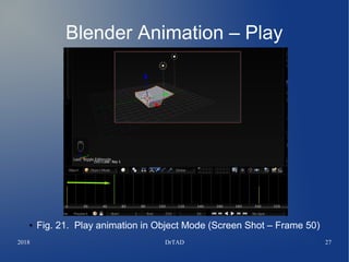DrTAD Blender Tutorial Animation Basics - Transforming 3D geometry with shape keys | PPT