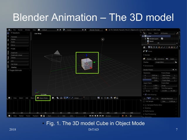 Drtad Blender Tutorial Animation Basics Transforming 3d Geometry With Shape Keys Ppt