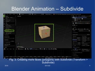 DrTAD Blender Tutorial Animation Basics - Transforming 3D geometry with shape keys | PPT