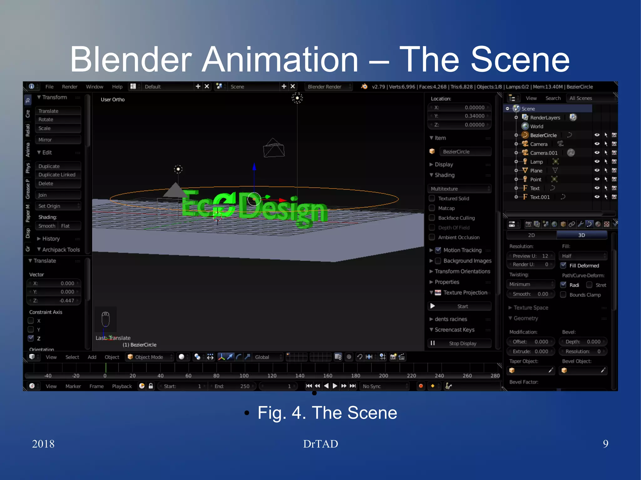 Blender Tutorial Animation Basics Camera Follow Path Tracking To Target Ppt Free Download 7073