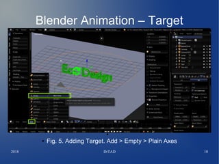 Blender Tutorial Animation Basics - Camera follow path tracking to target | PPT