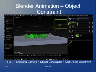 Blender Tutorial Animation Basics - Camera follow path tracking to target | PPT