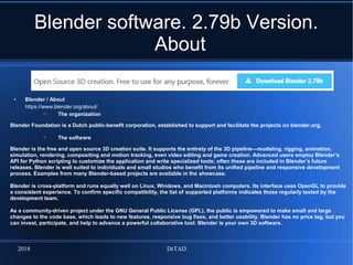 DrTAD Blende software. 2.79b Version. About License & Development | PPT