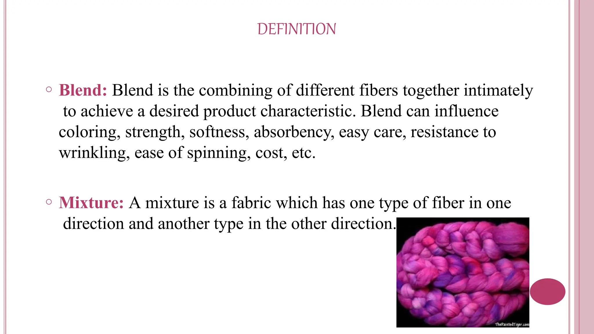 Blendingandmixing in textile application | PPTX