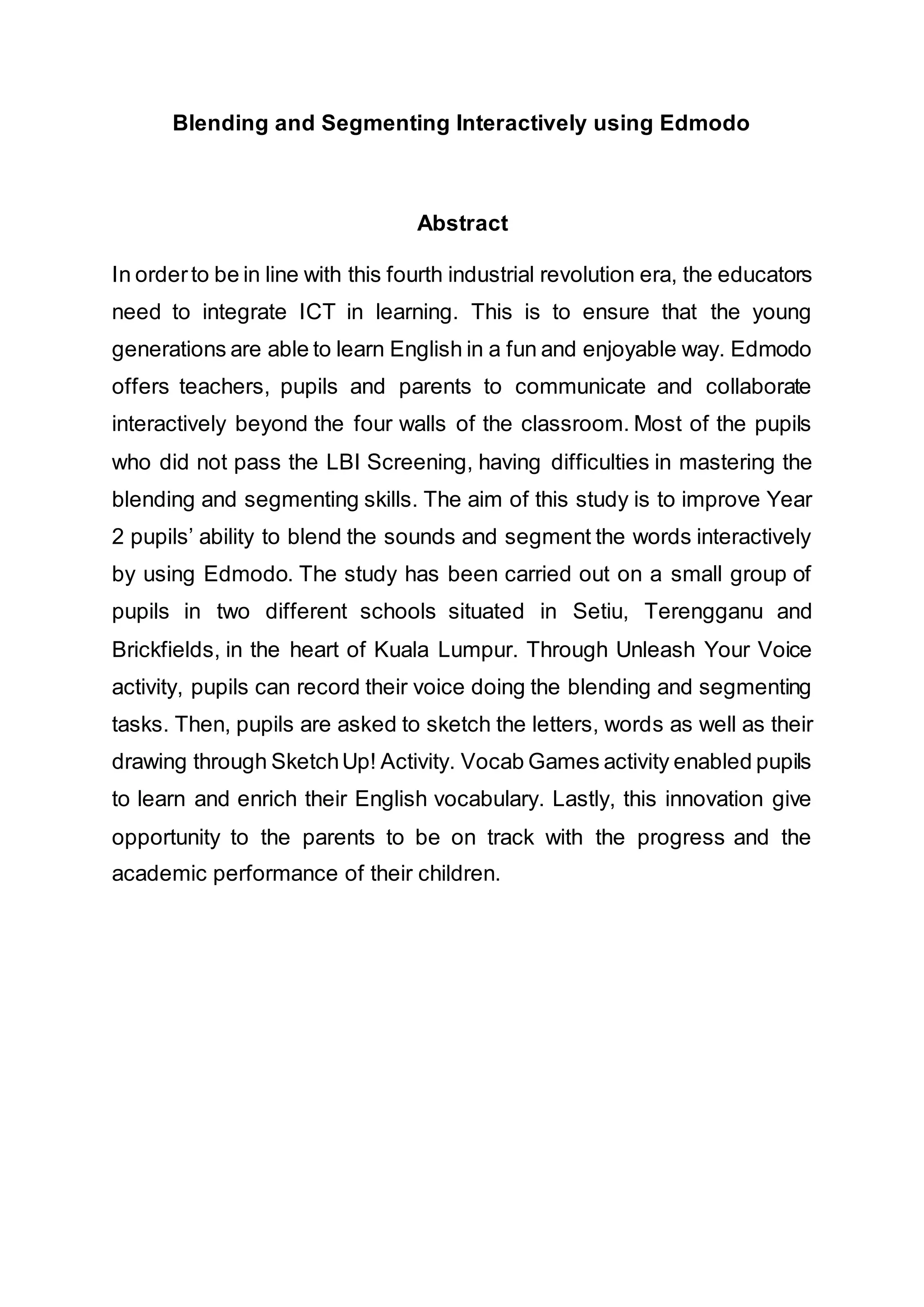 Blending and Segmenting Interactively using Edmodo.docx