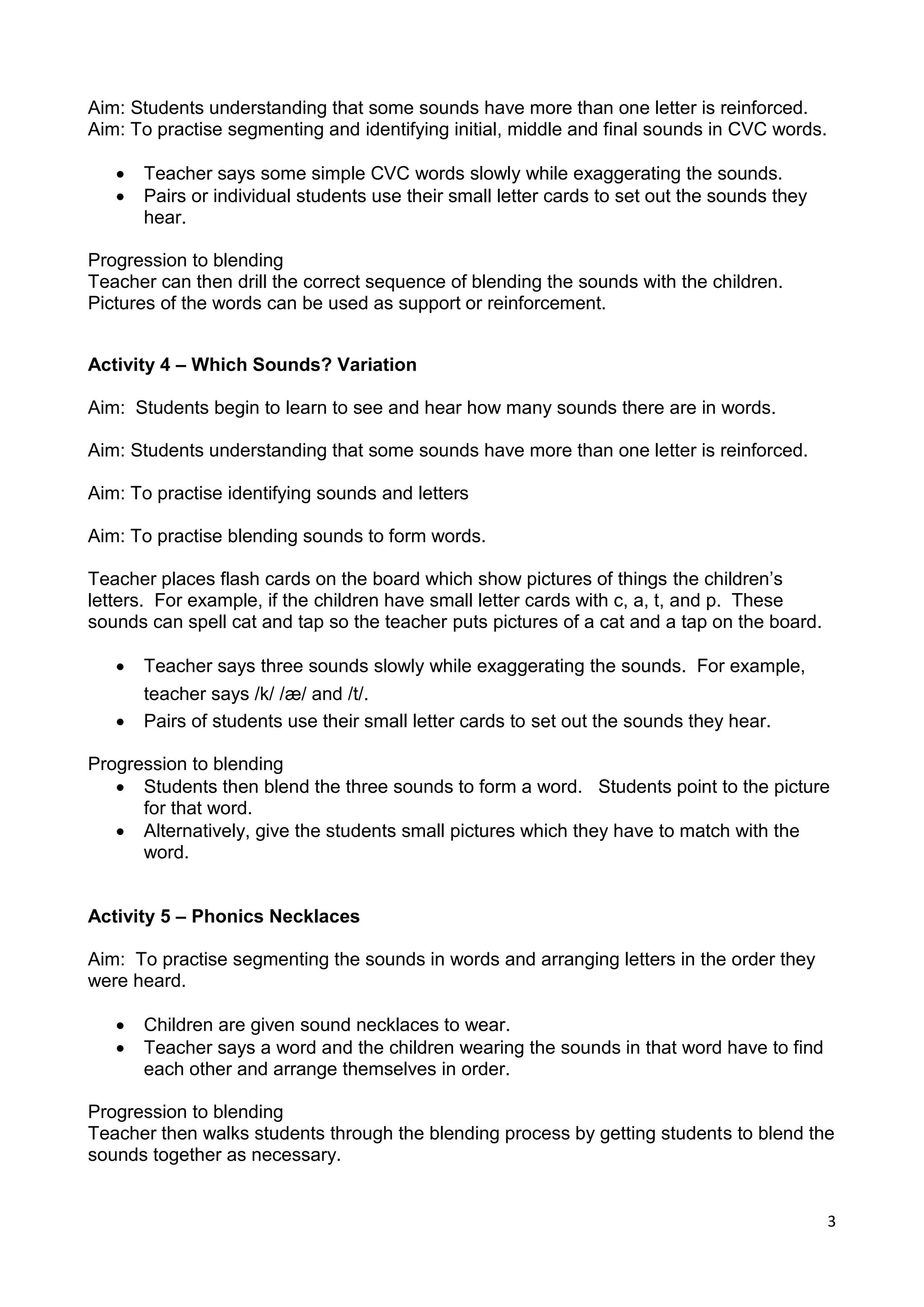 Blending and segmenting notes | PDF