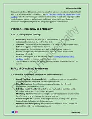 Blending Healing Worlds_The Safety and Efficacy of Combining Homeopathy ...