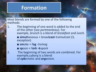 Blending in morphology | PPTX