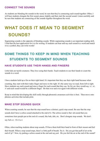 Blending n segementing | DOC