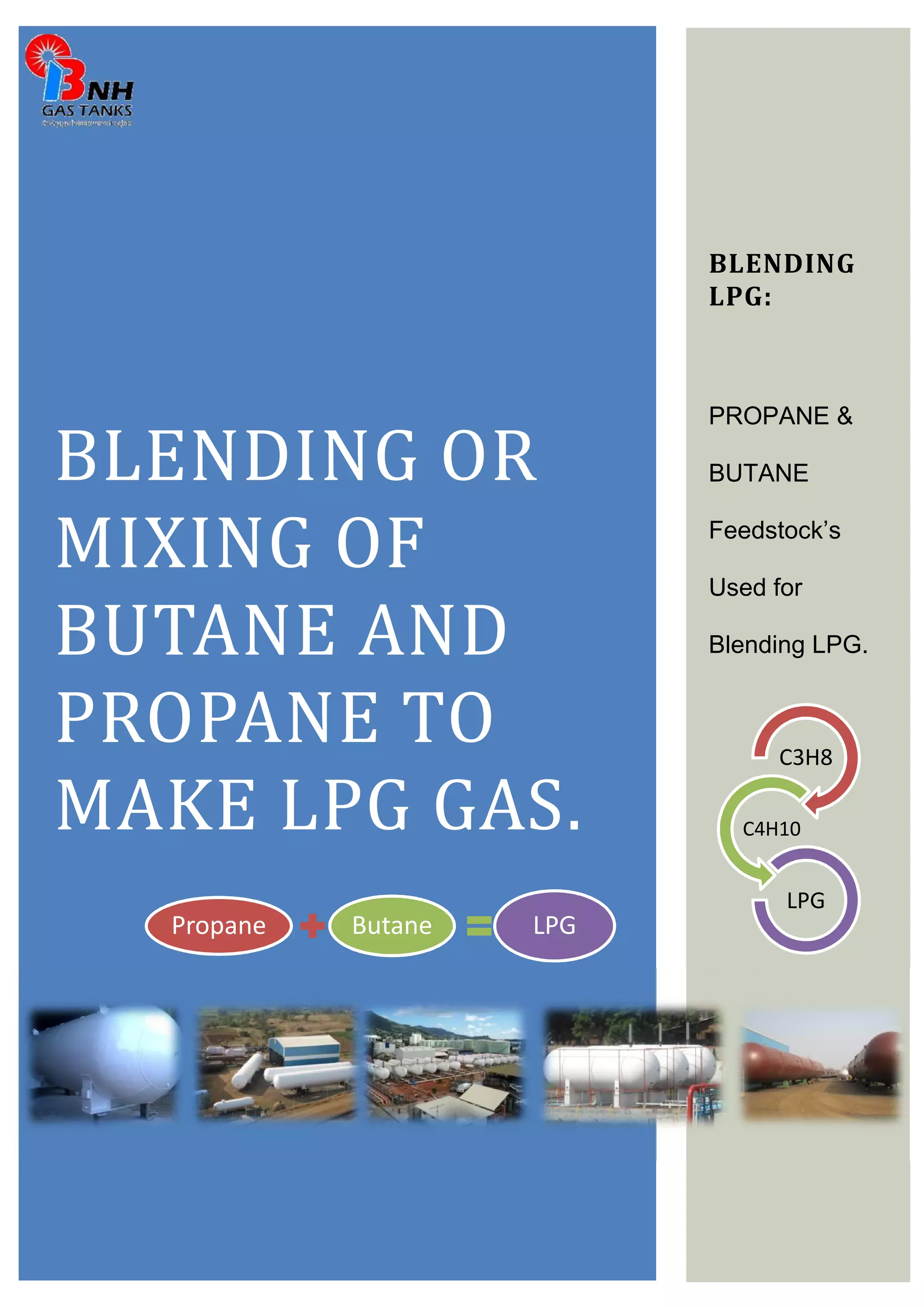 Blending or Mixing of Butane and Propane to Make LPG GAS | PDF