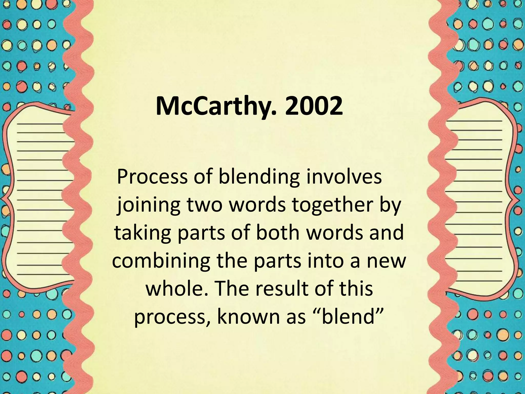 Blending presentation | PPTX