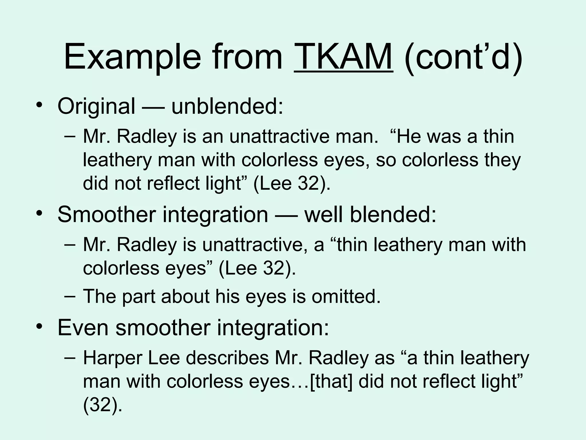 Blending quotations | PPT