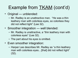 Blending quotations | PPT