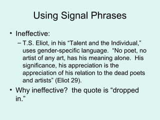 Blending quotations | PPT