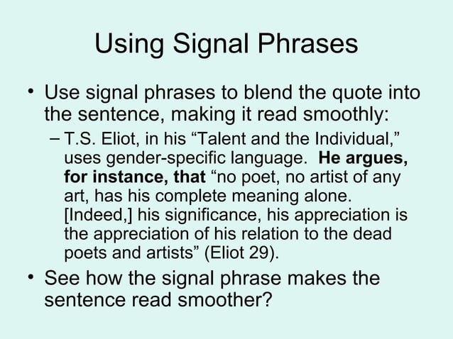 Blending quotations | PPT