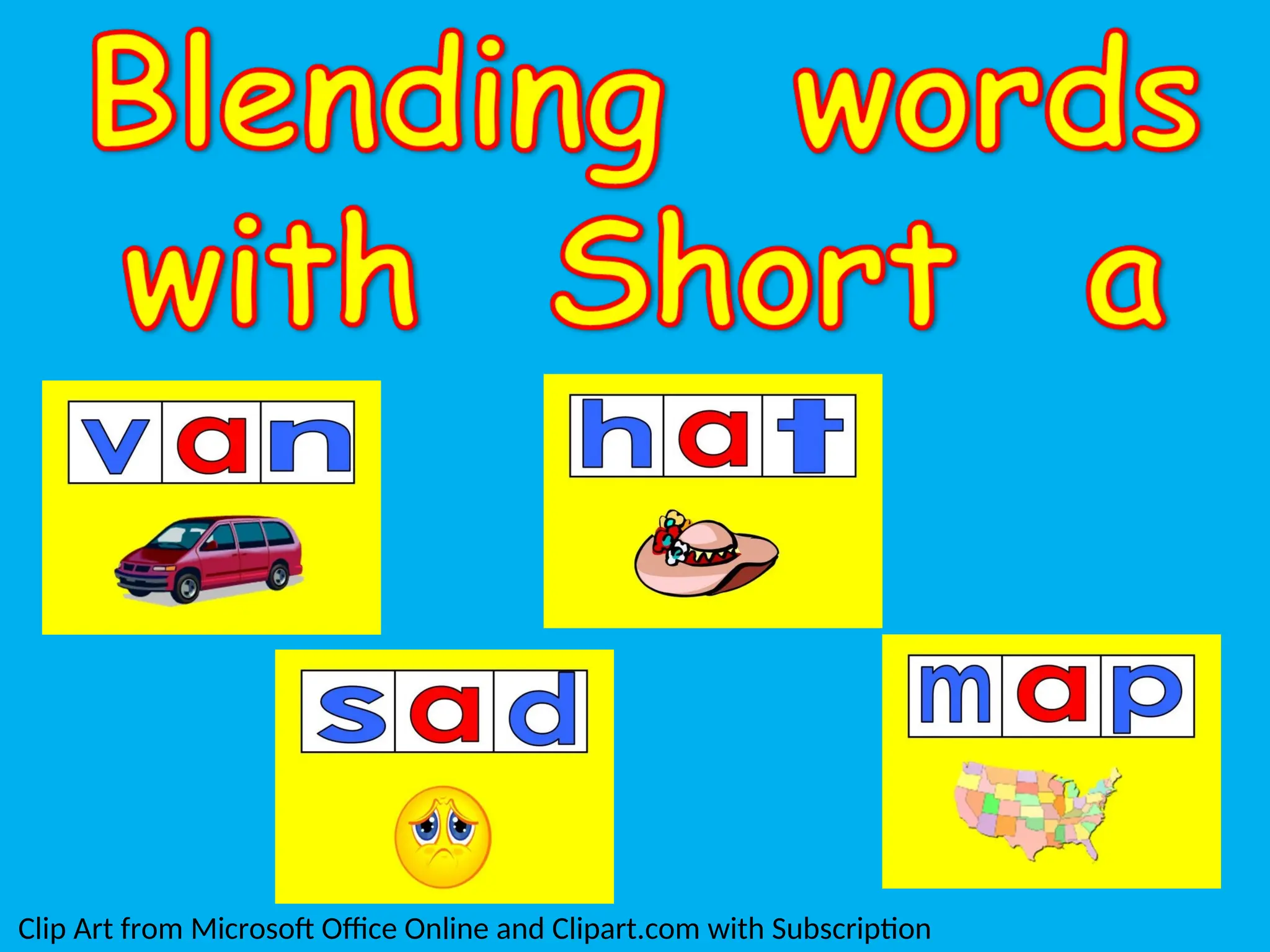 How to teach blending sounds with CVC words .ppt