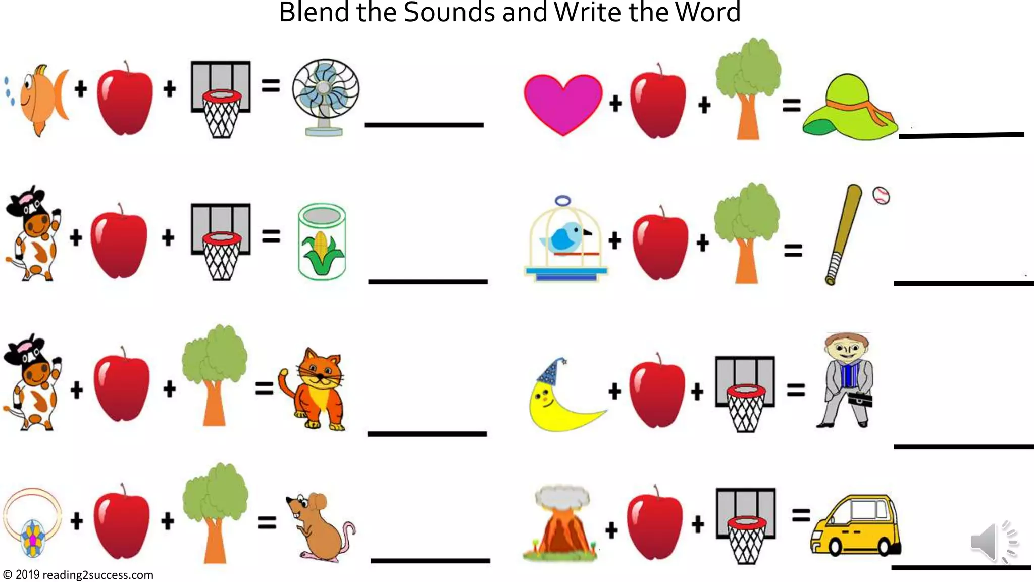 Blending sounds to make words | PPTX
