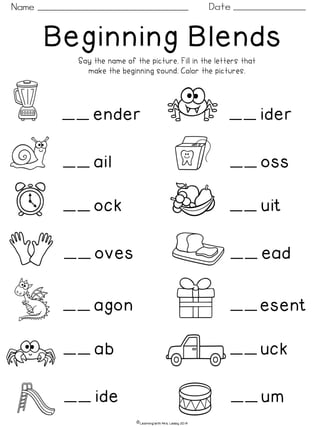 Blends and digraphs | PDF