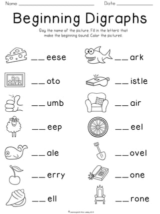 Blends and digraphs | PDF
