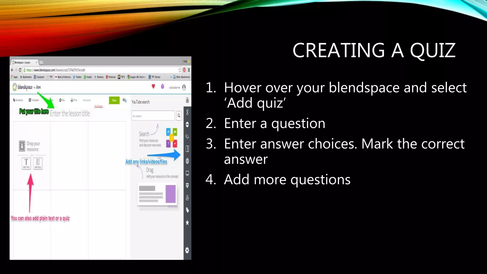 Blendspace walkthrough | PPT