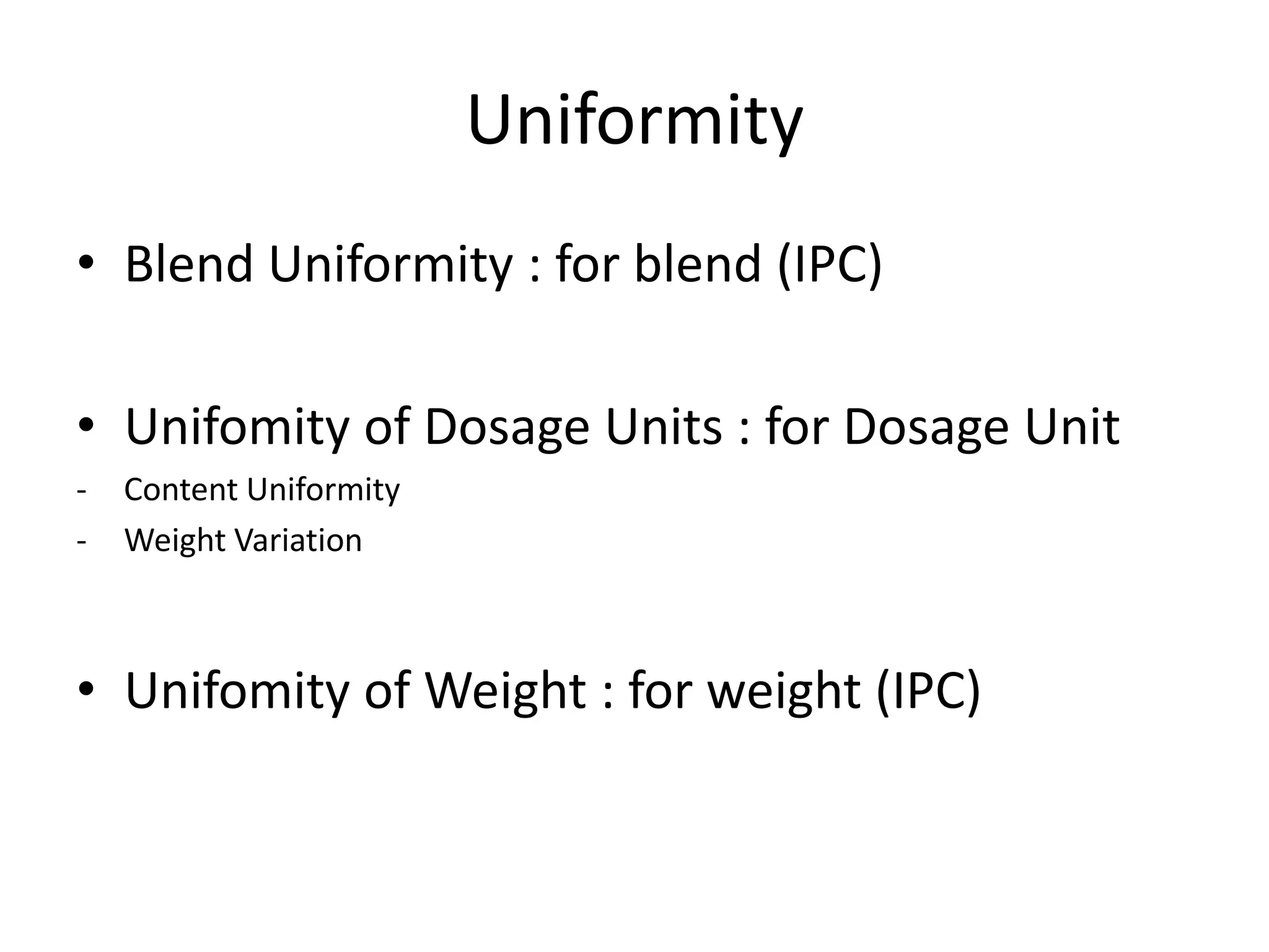 Blend uniformity | PPTX