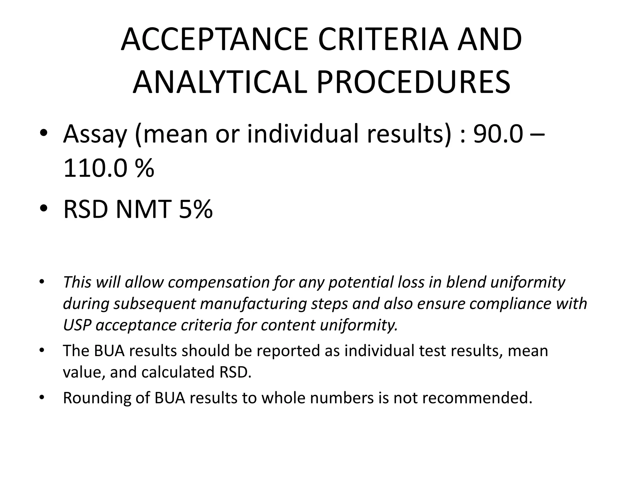 Blend uniformity | PPTX