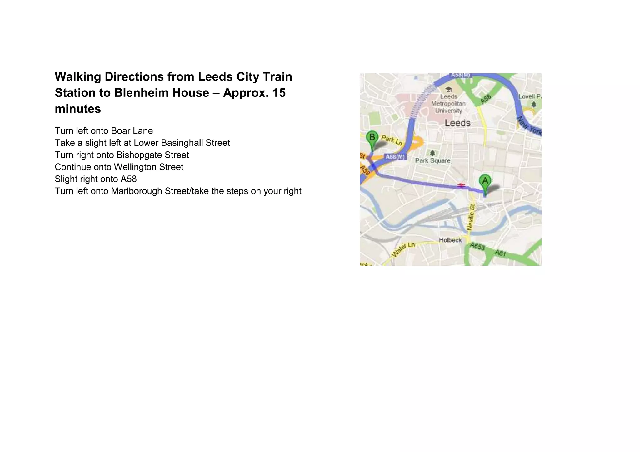 Blenheim house visitor map | DOCX