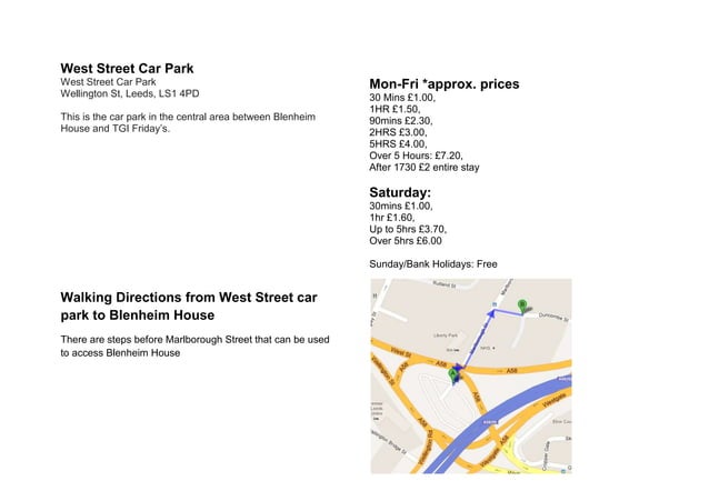 Blenheim house visitor map | DOCX | Holidays