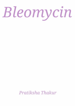Bleomycin | PDF