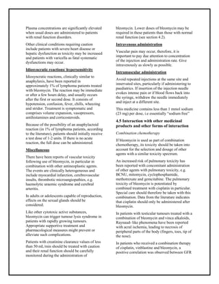 Bleomycin 15000 iu powder for solution for injection infusion smpc taj ...