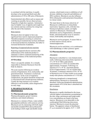 Bleomycin 15000 iu powder for solution for injection infusion smpc taj ...